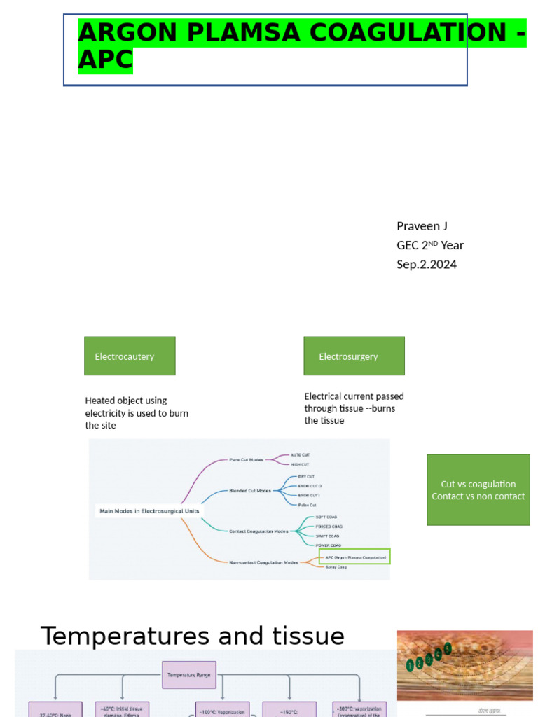 Argon Plasma Coagulation Overview | PDF | Clinical Medicine | Medical ...
