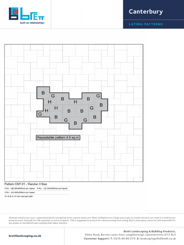 Canterbury Laying Pattern - v0523 | PDF