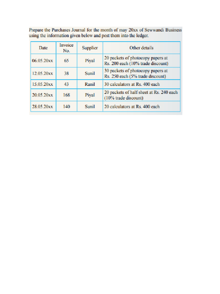 Purchase Journal 2 | PDF