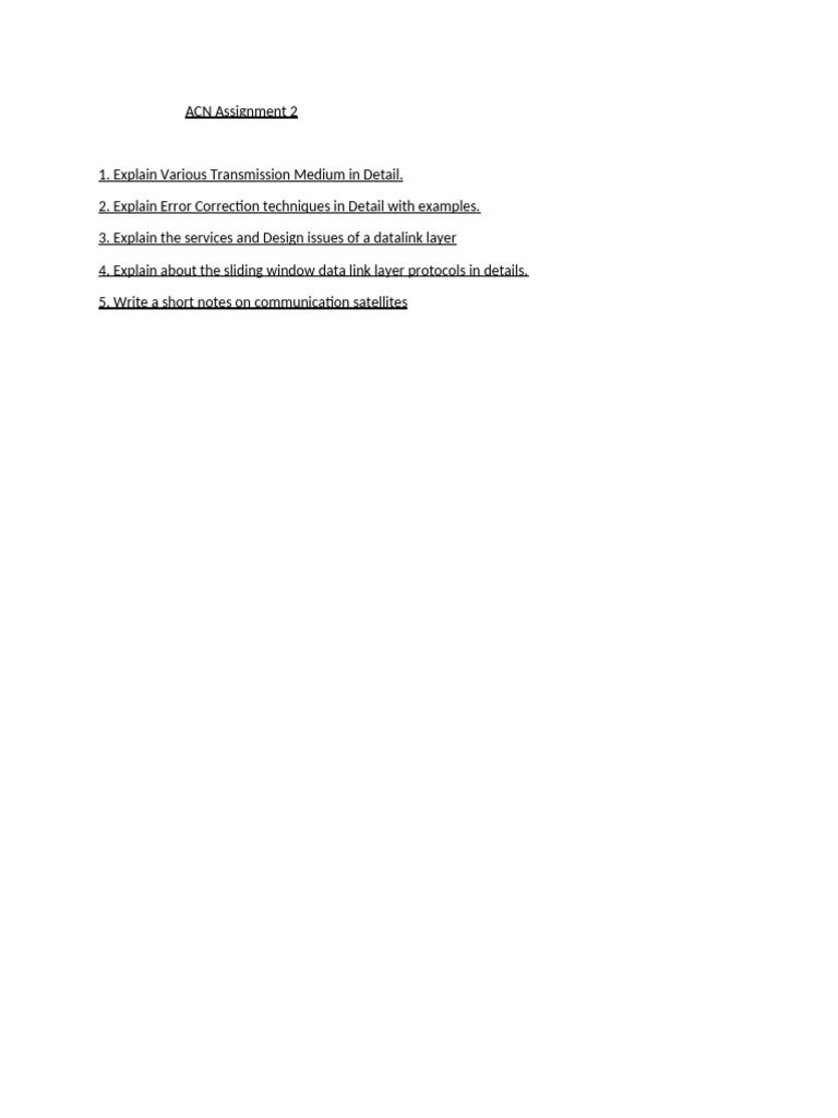 ACN Assignment 2 | PDF