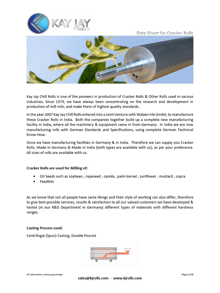 Cracker Rolls - Kay Jay Chill Rolls | PDF | Materials Science | Applied ...
