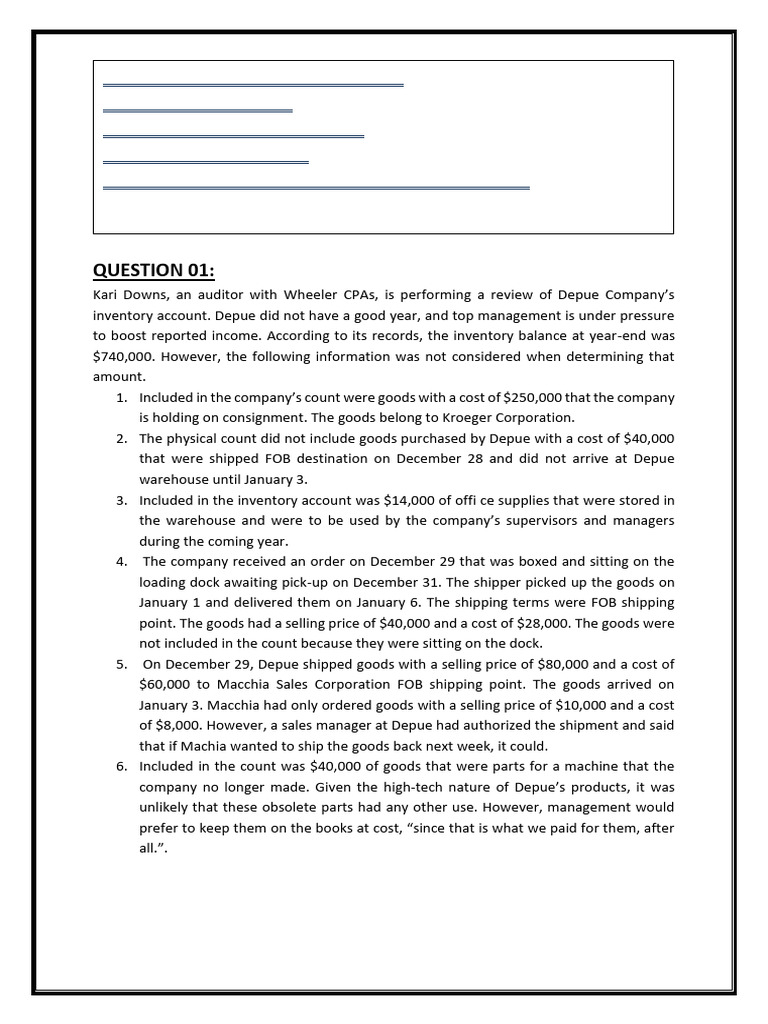 Accounting Assignment 2 | PDF | Inventory | Debits And Credits