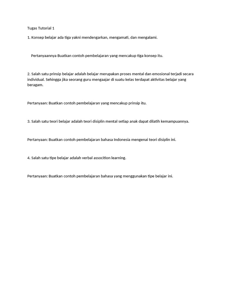 Tugas Tutorial 1 | PDF