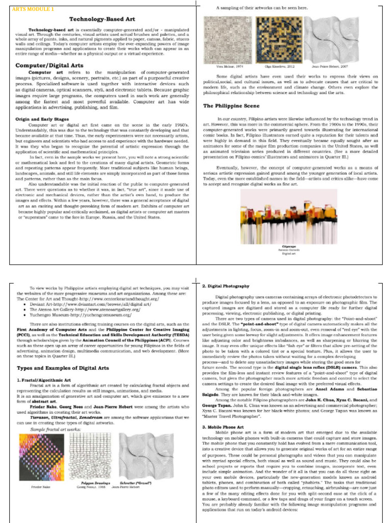 10 q2 Art Mod 1&2 | PDF