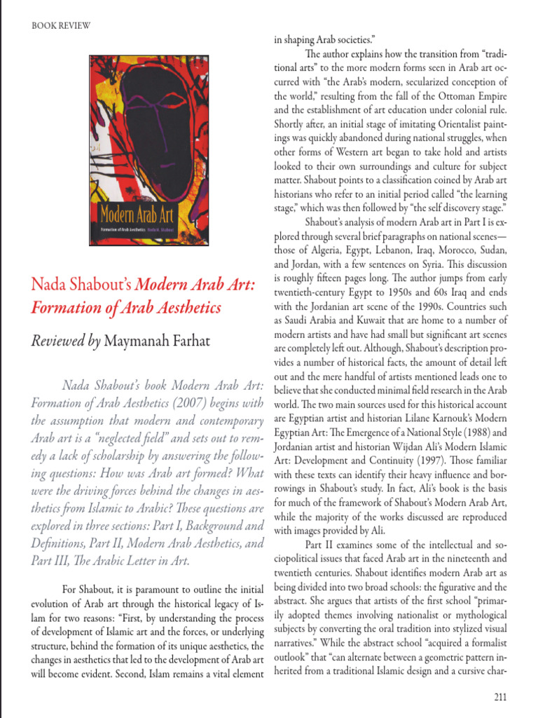 Nada Shabout Modern Arab Art | PDF | Arabs | Palestinians