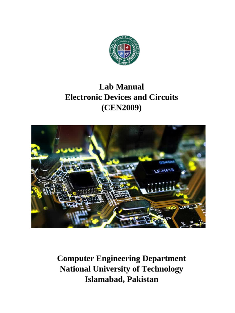 Cen 2009 Edc Lab Manual-V3 | PDF | Diode | Bipolar Junction Transistor