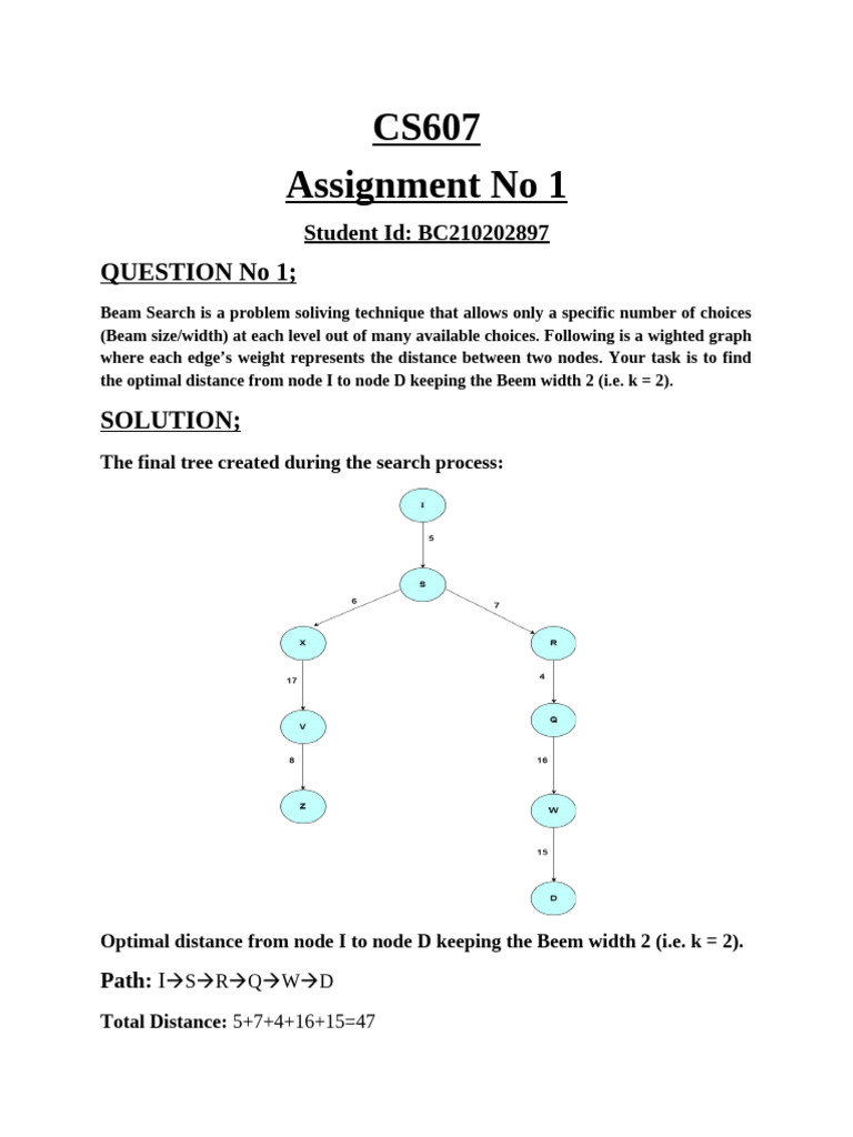 Fall 2024 - CS607 - 1 - BC210202897 | PDF