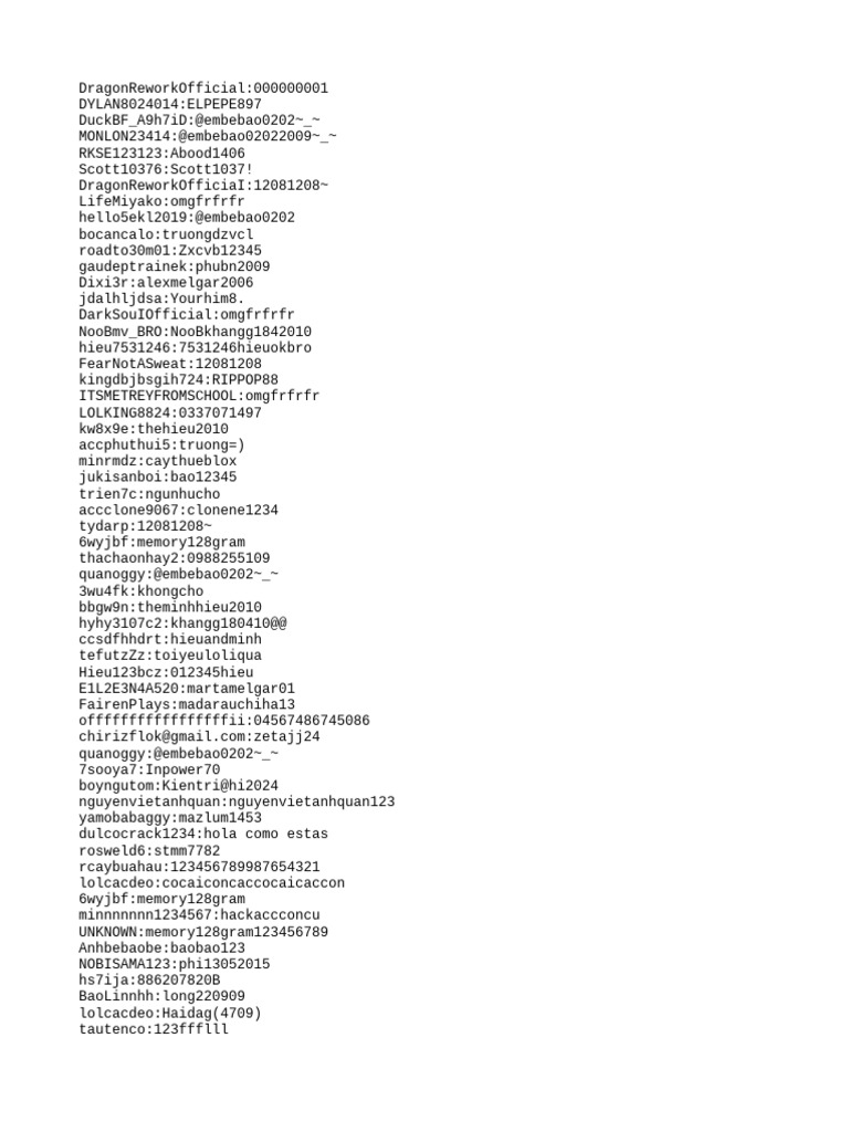 Roblox Bulk Accounts (2) - 1 | PDF