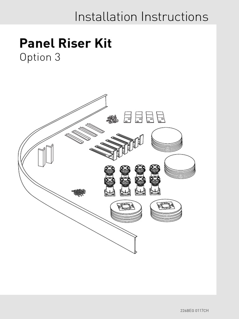 panel-riser-kit-option-3-1 | PDF | Silicone | Screw