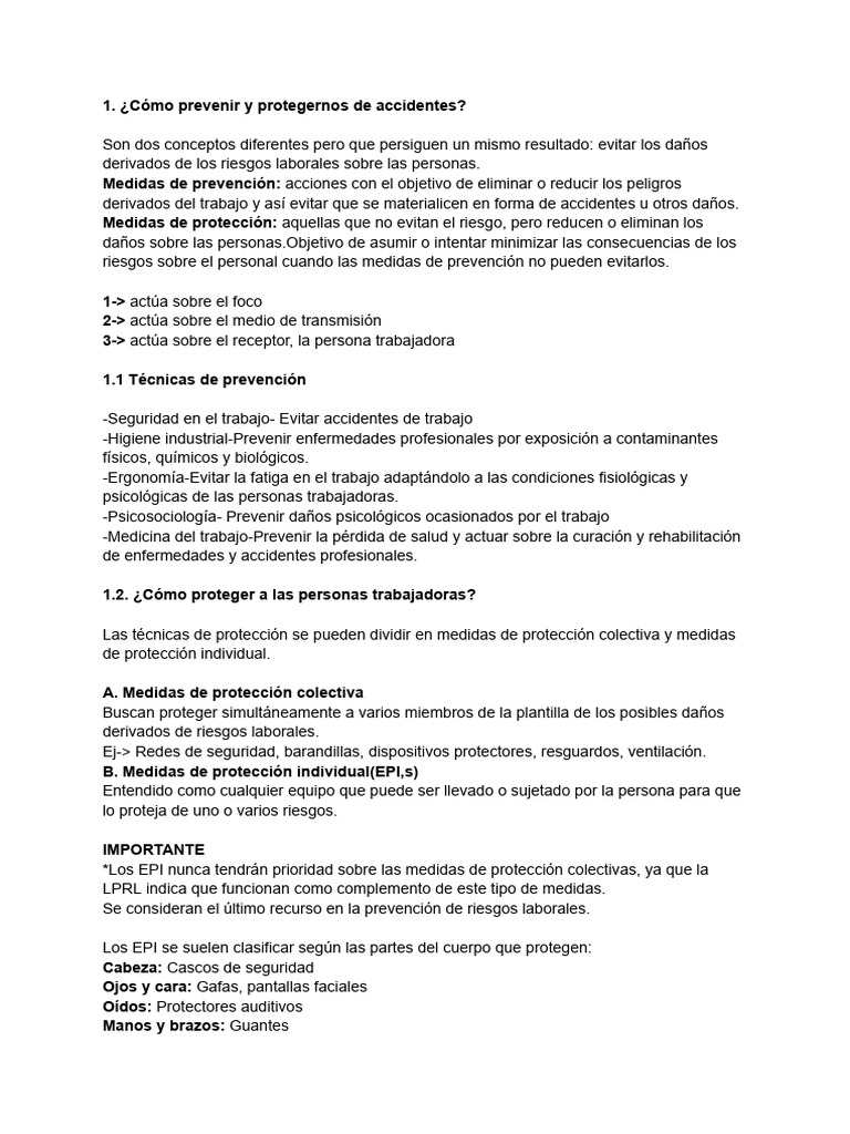 Resumen Tema 3 IPE | PDF | Business | Equipo de protección personal