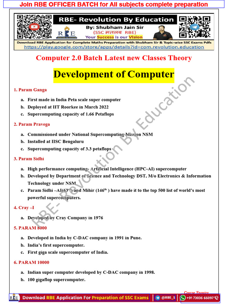 India's Supercomputing Evolution | PDF | Application Software | Computing