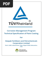 Spec For Piping Painting Coating | PDF | Pipe (Fluid Conveyance) | Paint