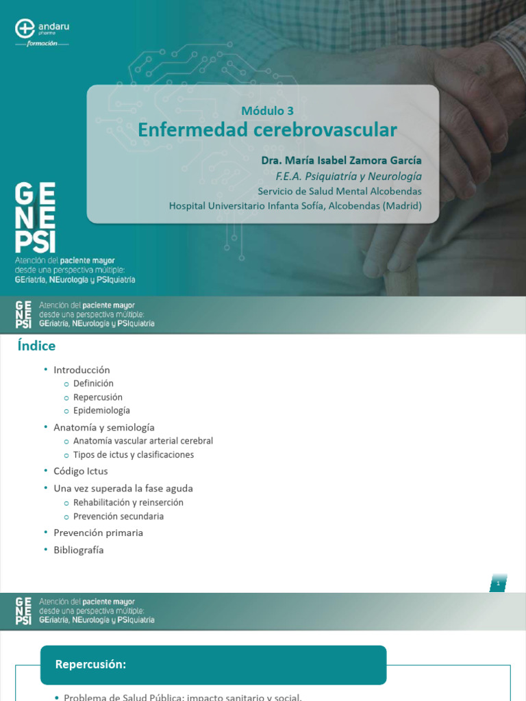 Módulo 3 Enfermedad cerebrovascular | PDF | Carrera | Medicina CLINICA