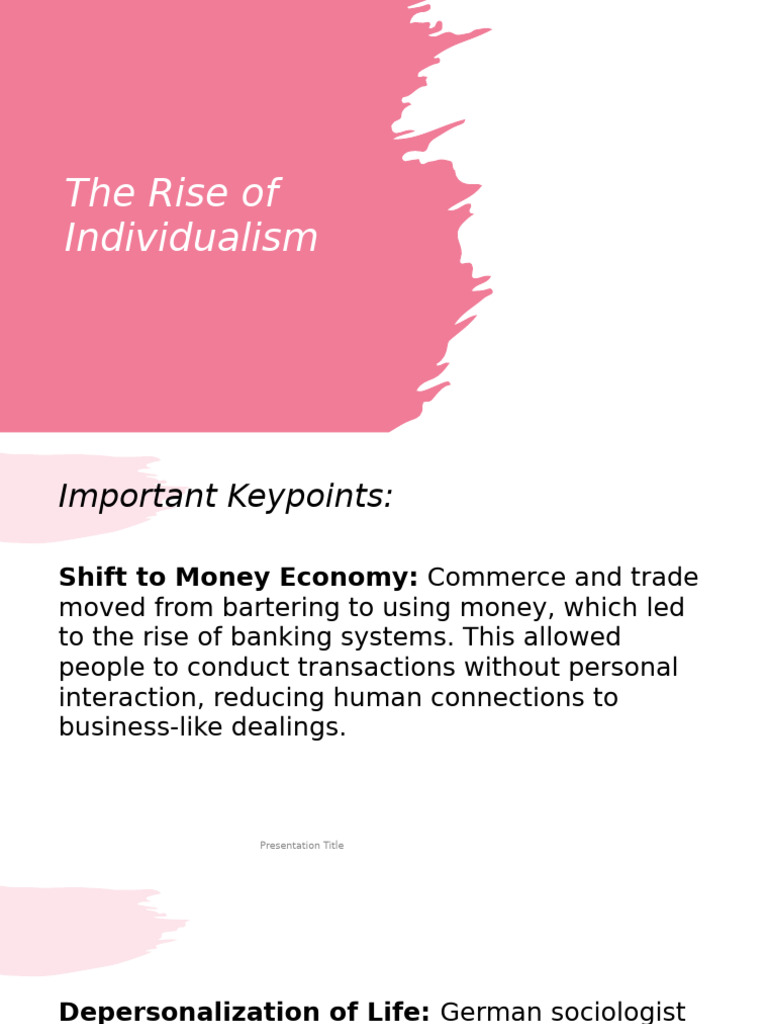The Rise of Individualism and Its Impact | PDF | Sociology | Anthropology
