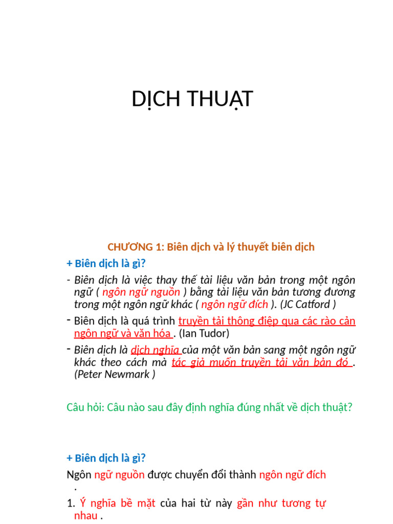 Translation Theory, Text Analysis and Translation Methods | PDF
