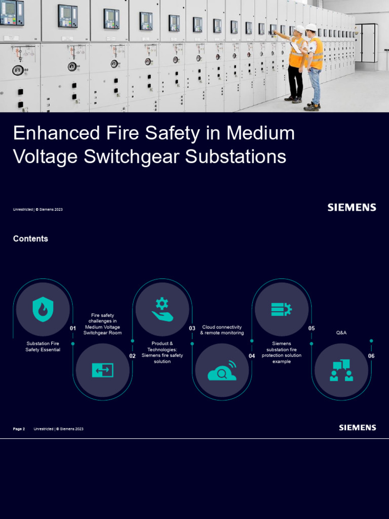 Fire Safety in Medium Voltage Substation | PDF | Electrical Substation ...