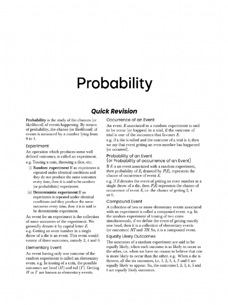 Probability MCQ-1 | PDF