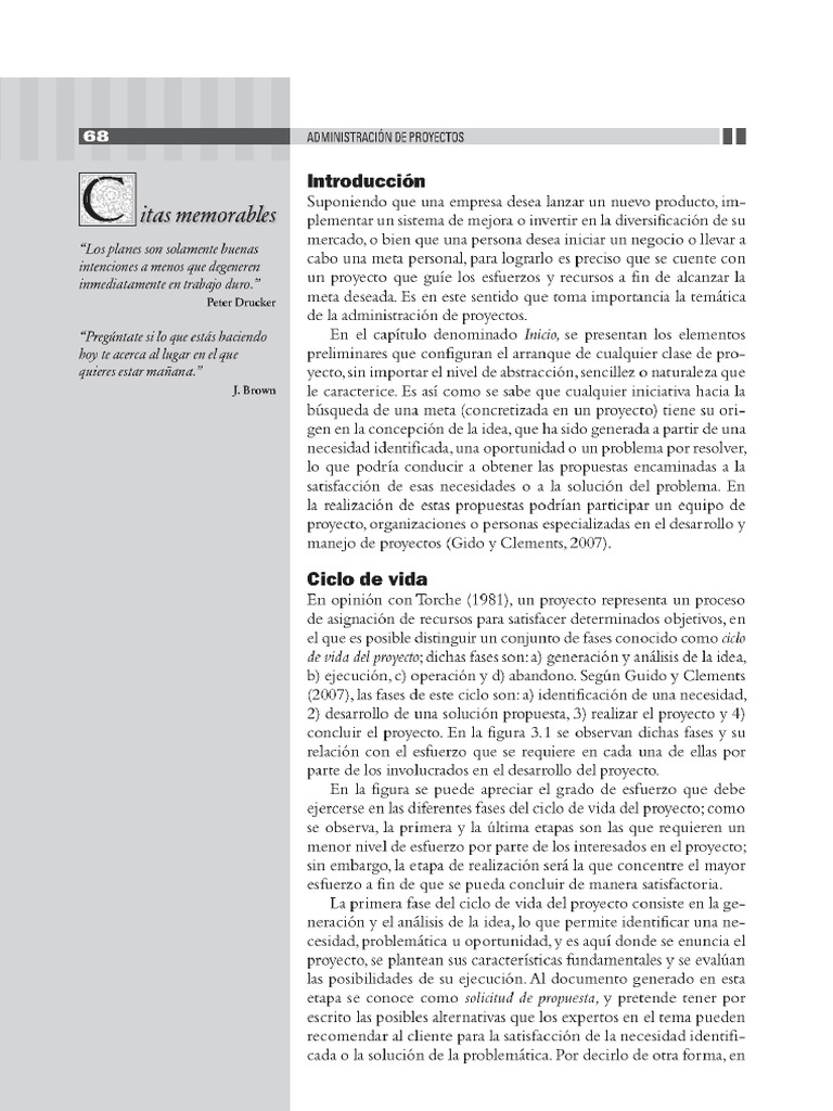 Ciclo De Vida De Un Proyecto Pdf