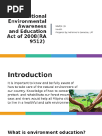 Ra 9512 - Environmental Education Act | PDF | Environmentalism ...