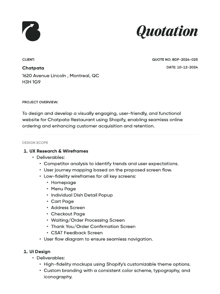 Quotation | PDF | Point Of Sale | Computing