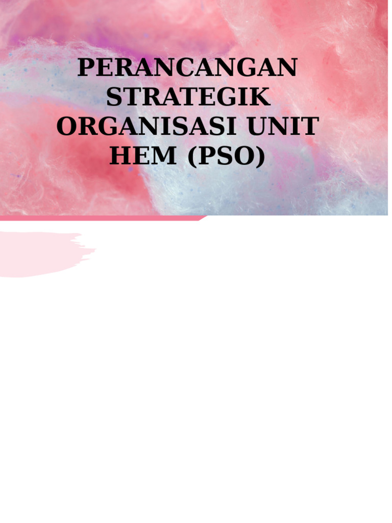 Perancangan Strategik Hem (Pso) | PDF