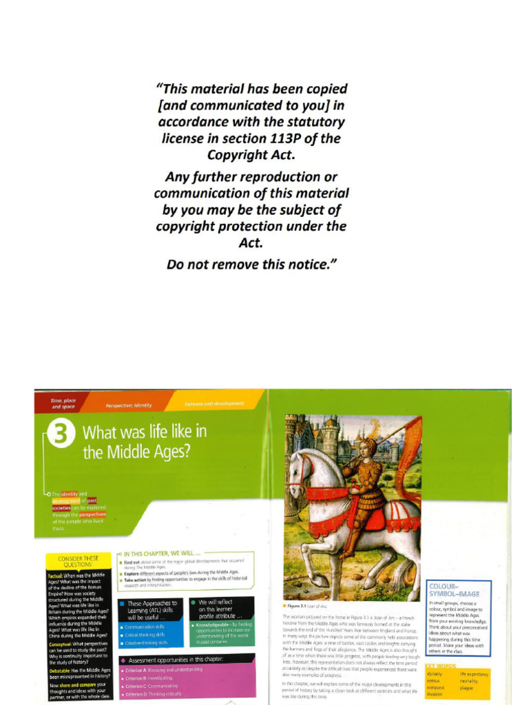 The Middle Ages - Textbook Pages | PDF