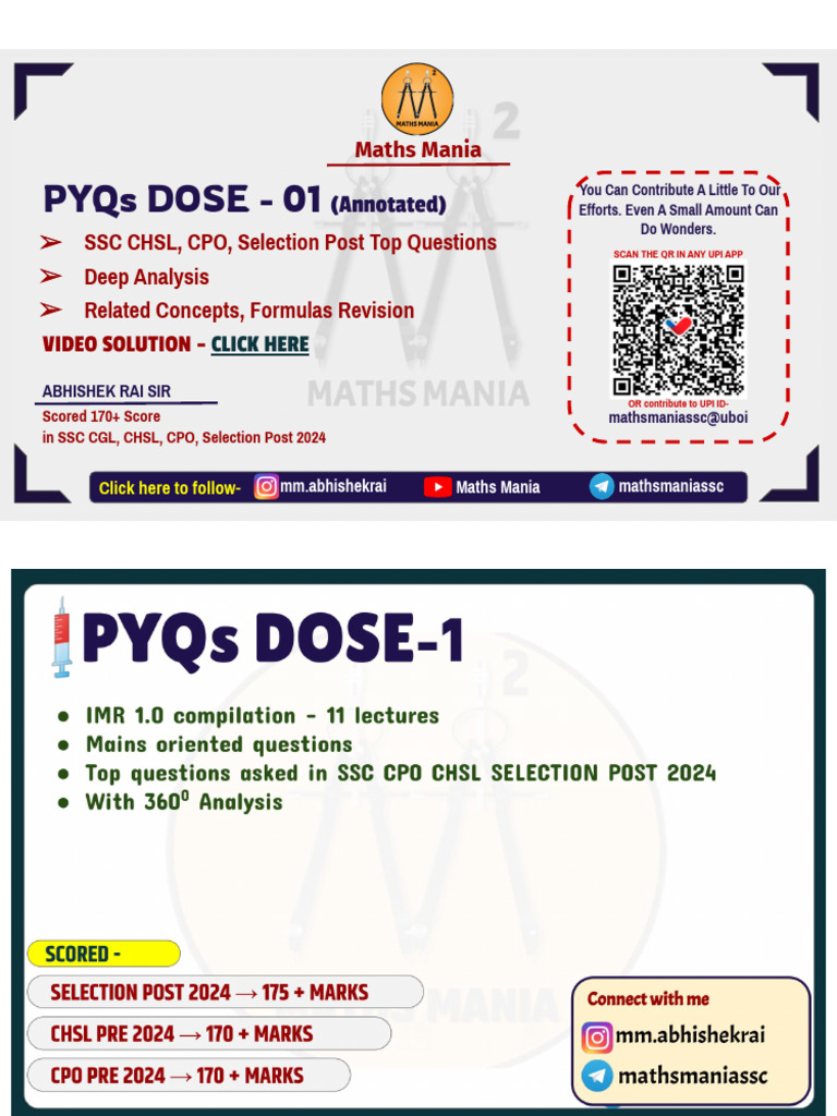 PYQs Dose 1 (With Annotation) | PDF
