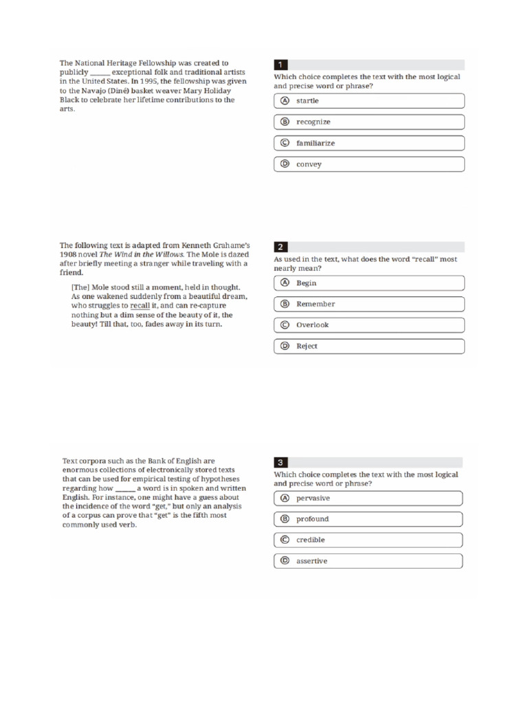 SAT Exam Resources 2023 PDF Guide | PDF | Standardized Tests | Tests