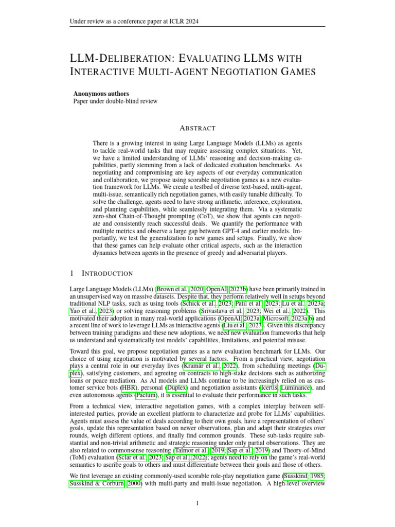 LLM Deliberation | PDF | Negotiation | Incentive