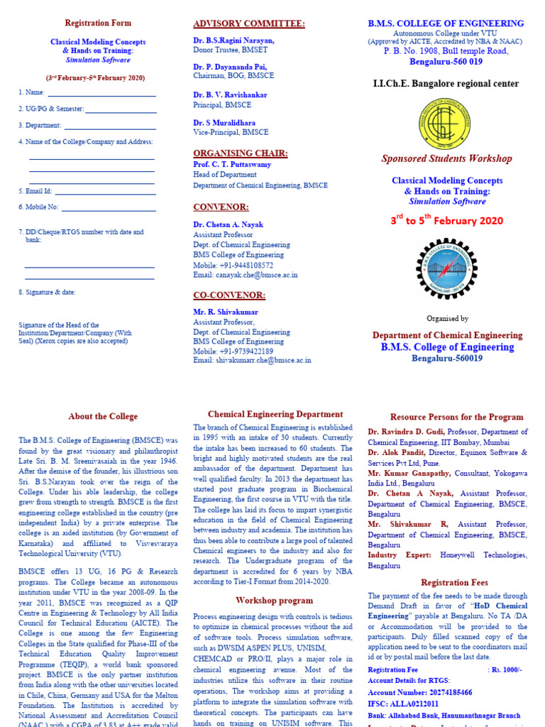 2020_Workshop_Brochure | PDF | Engineering