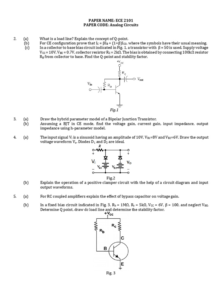 QS BANK Analog | PDF | Electronic Oscillator | Amplifier