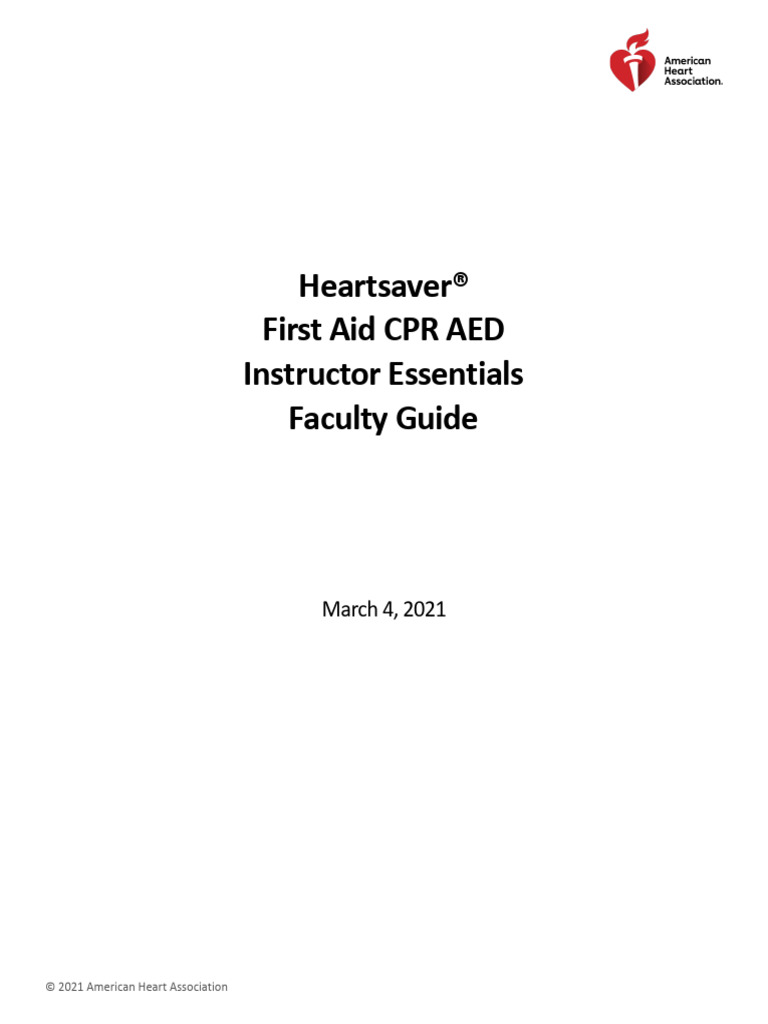 First Aid CPR Guide | PDF | Lesson Plan | First Aid