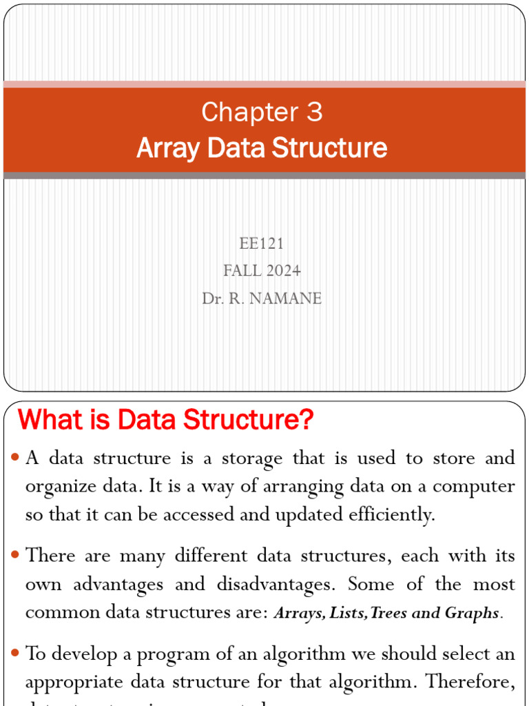 EE121 Chapter3 Fall2024-1 | PDF | Data Structure | Variable (Computer ...