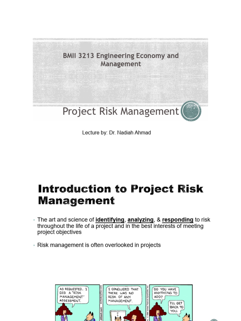 Project Risk Management Slides - Part 1 | PDF | Risk | Risk Management