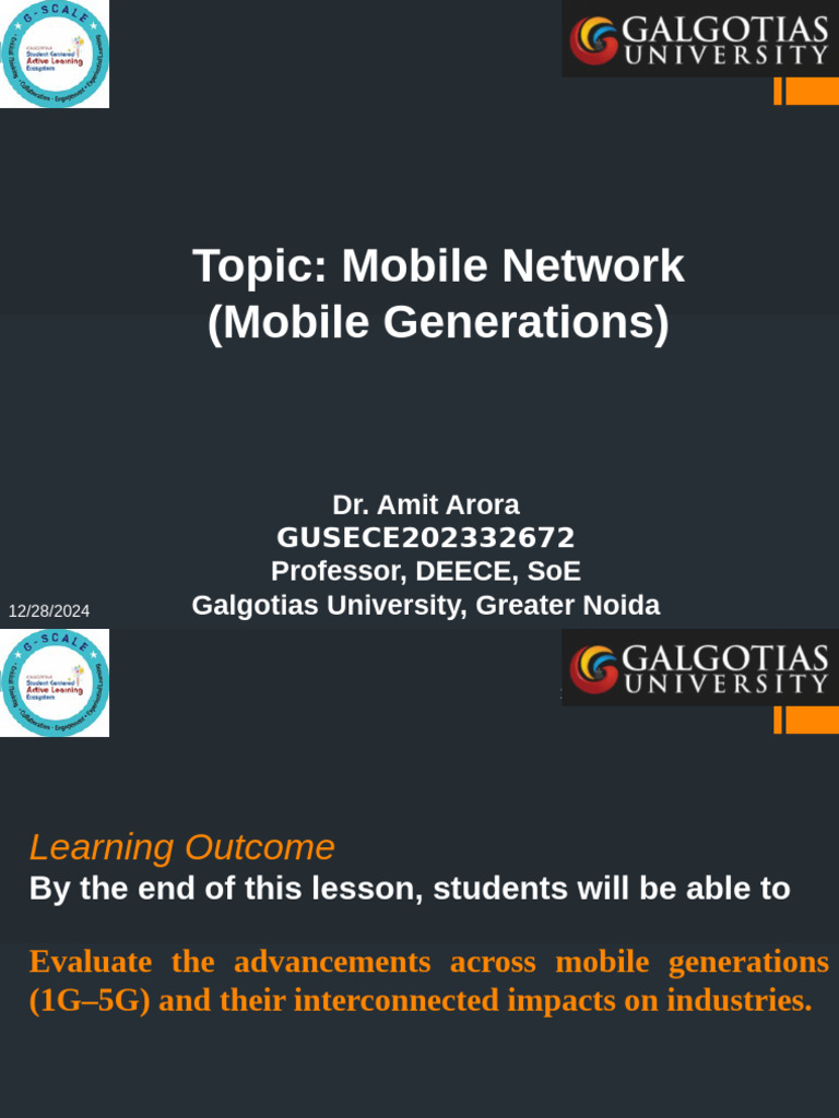 Micro Teaching Mobilre Network 20.12.2024 | PDF | 4 G | 3 G