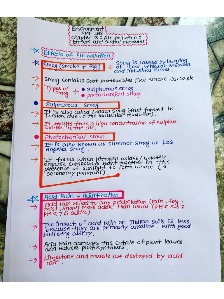 PMF Environment and Short Notes | PDF