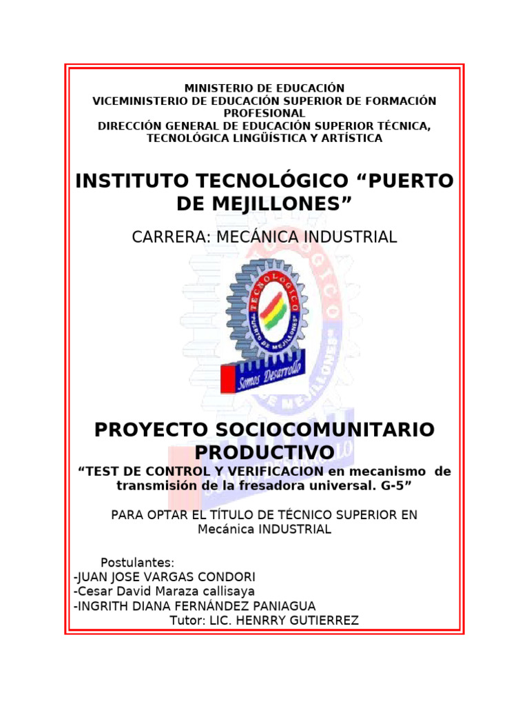 CARÁTULA PROYECTOS PARA IMPRIMIR-1 | PDF