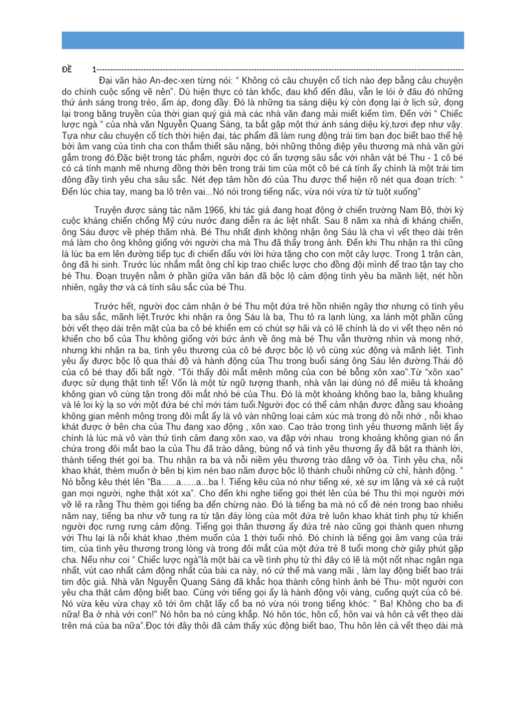 chiếc lược ngà | PDF