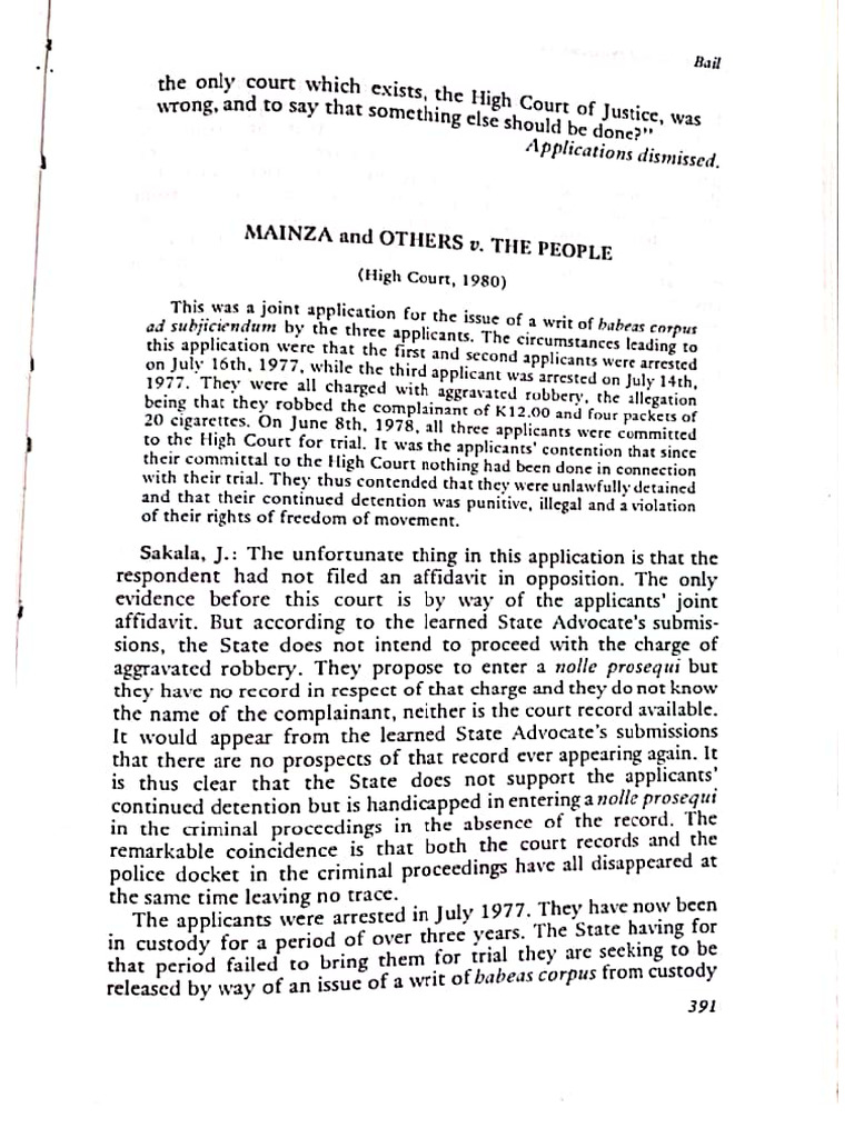 Mainza V The People | PDF