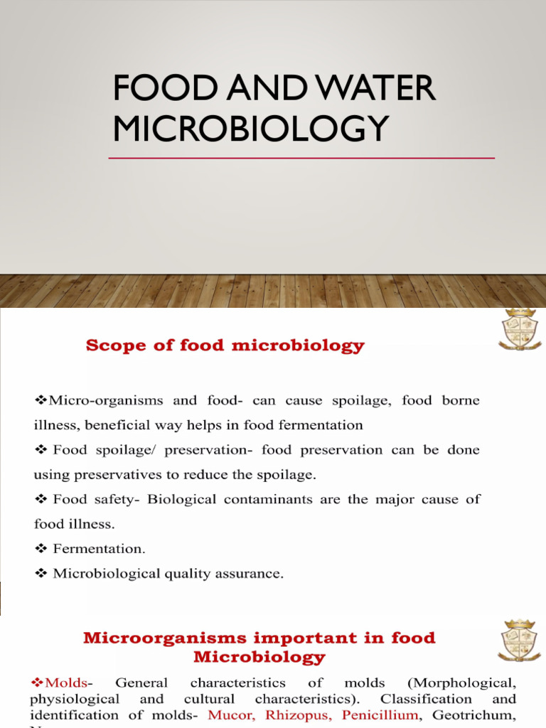 Food and Water Microbiology | PDF