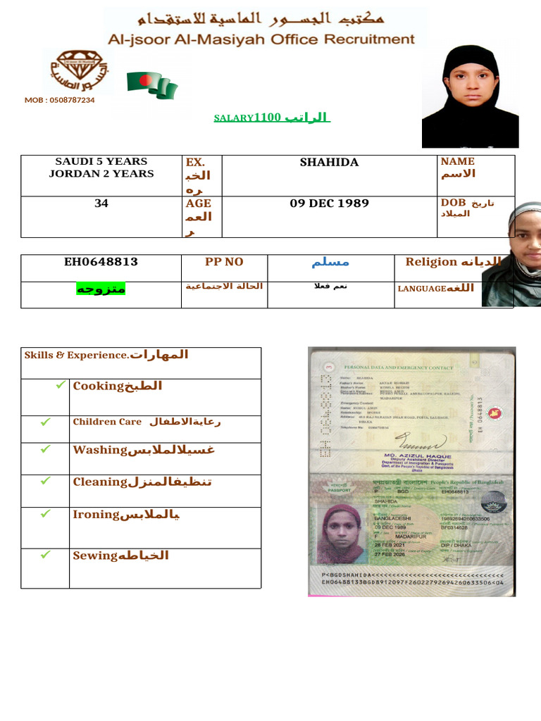 Shahida Eh0648813 Ibrahim Vai Exprience | PDF