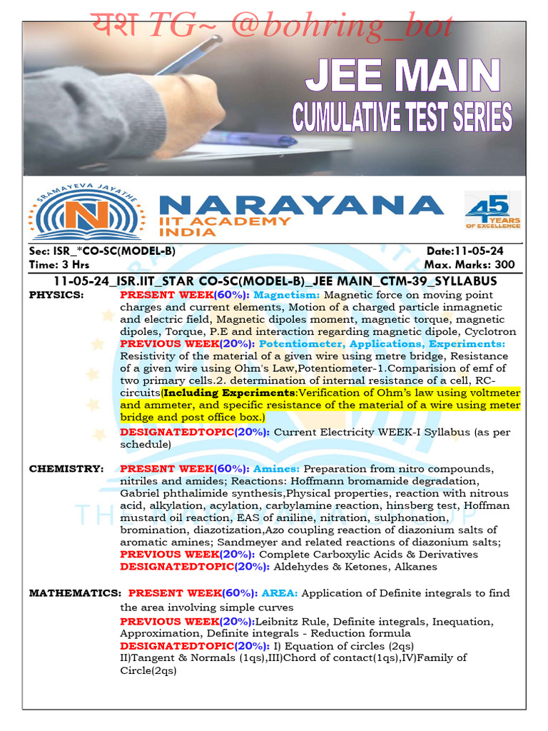 _@bohring_bot_×_@Notyoursyash_11_05_24_ISR_IIT_STAR_CO_SCMODEL_B | PDF | Amine | Capacitor