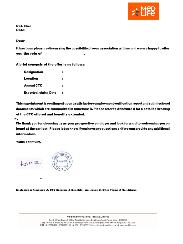 Offer - Letter - Abid Zahoor Kadiri | PDF | Employment | Economies