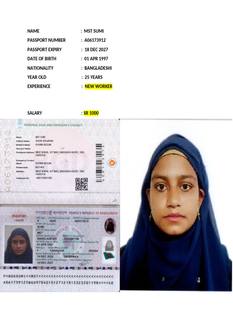 MST Sumi A06173912 Shoikot Bhi Faridpur 02 | PDF