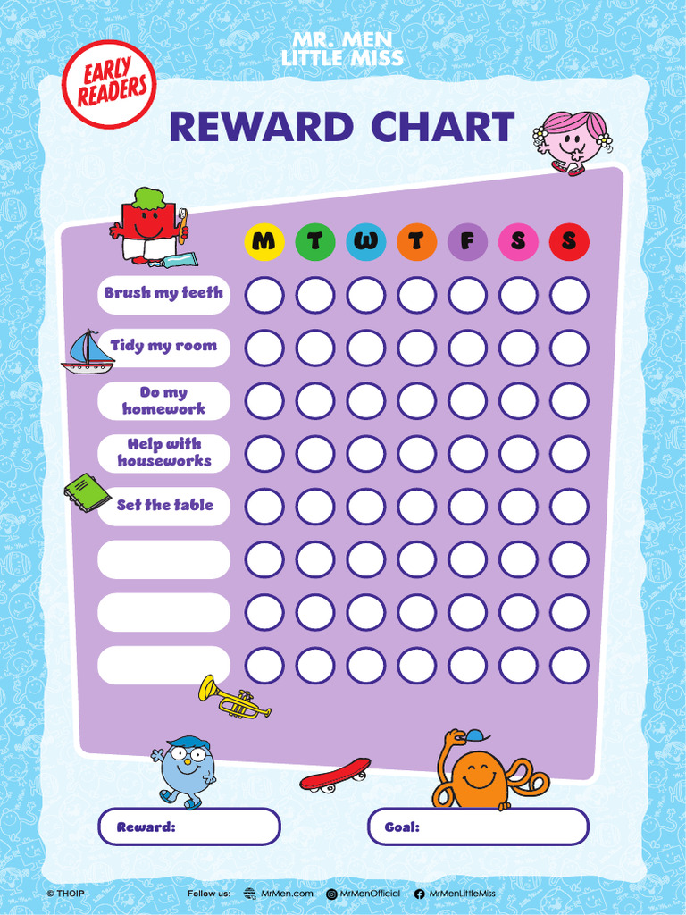 MrMenLittleMiss_REWARDchart_early_Printable | PDF