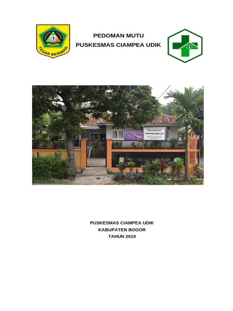 Cover Pedoman Mutu | PDF