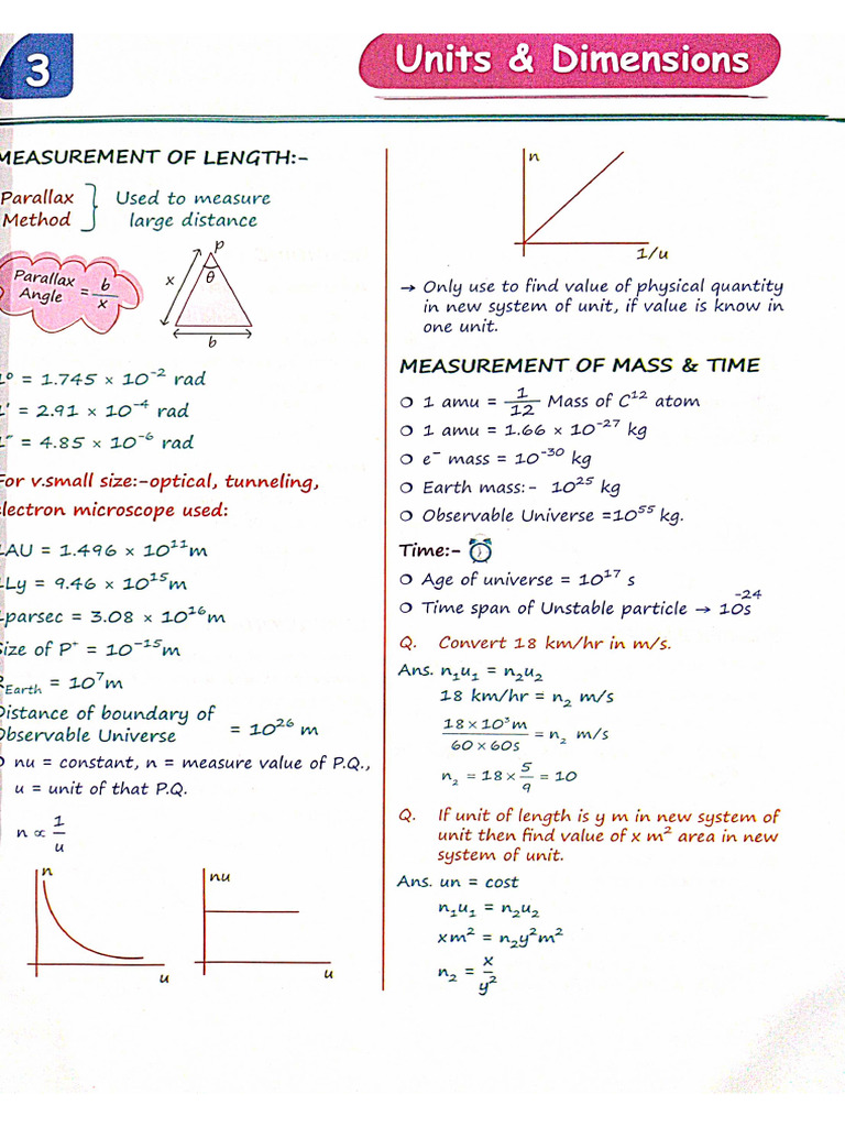 Physics Medeasy Unit and Dimensions | PDF