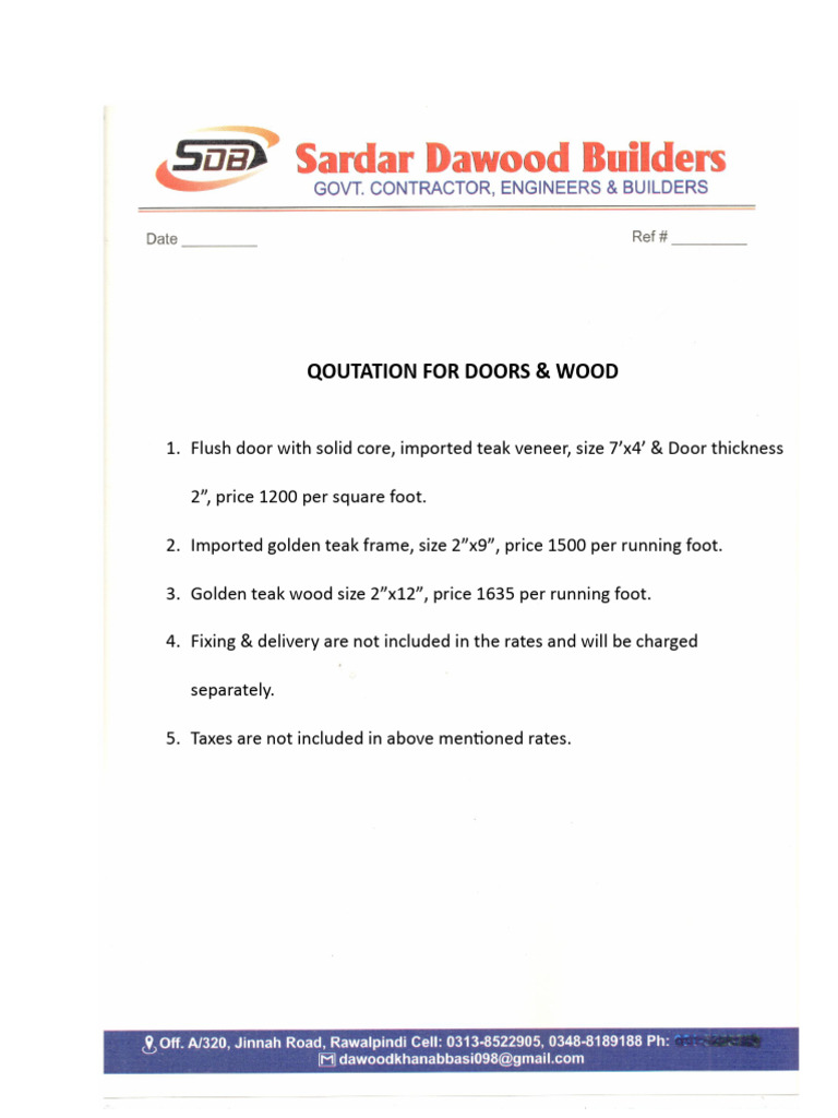 QOUTATION | PDF