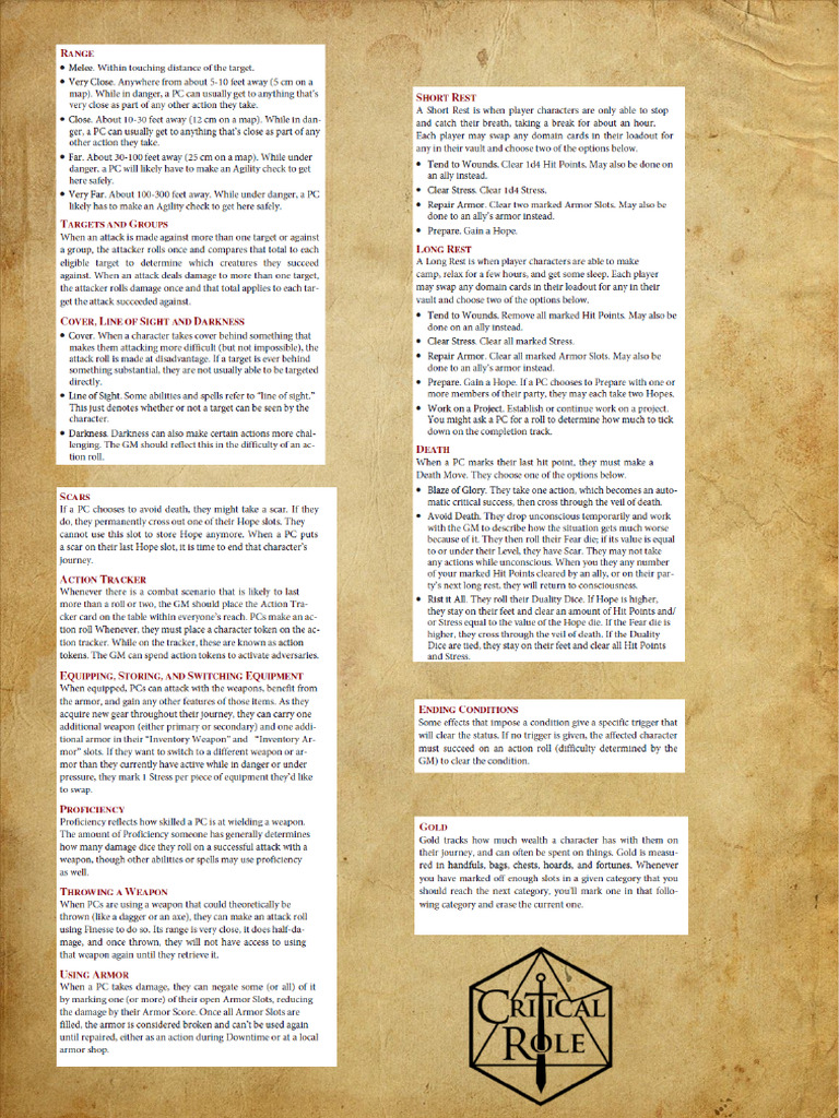 Daggerheart DM Screen page 3 | PDF