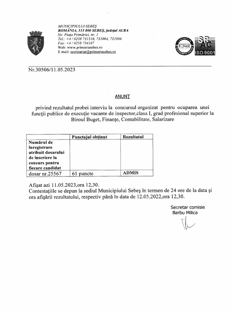 ANUNT-nr 30506 | PDF